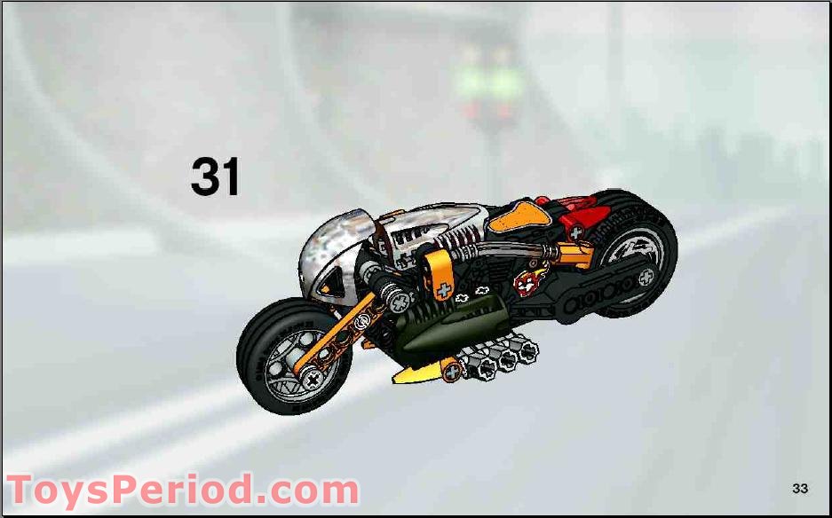 LEGO 8355 H.O.T. Blaster Bike Instructions and Parts List