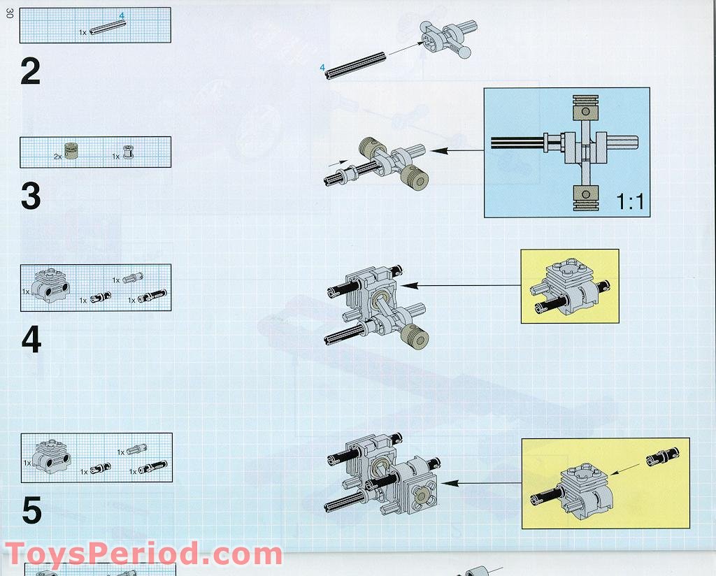 LEGO 8422 Circuit Shock Racer Instructions and Parts List
