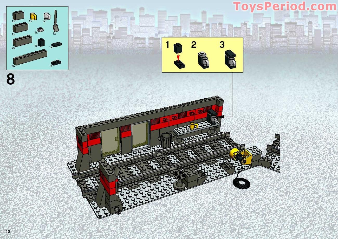 LEGO 10027 Train Engine Shed Instructions and Parts List