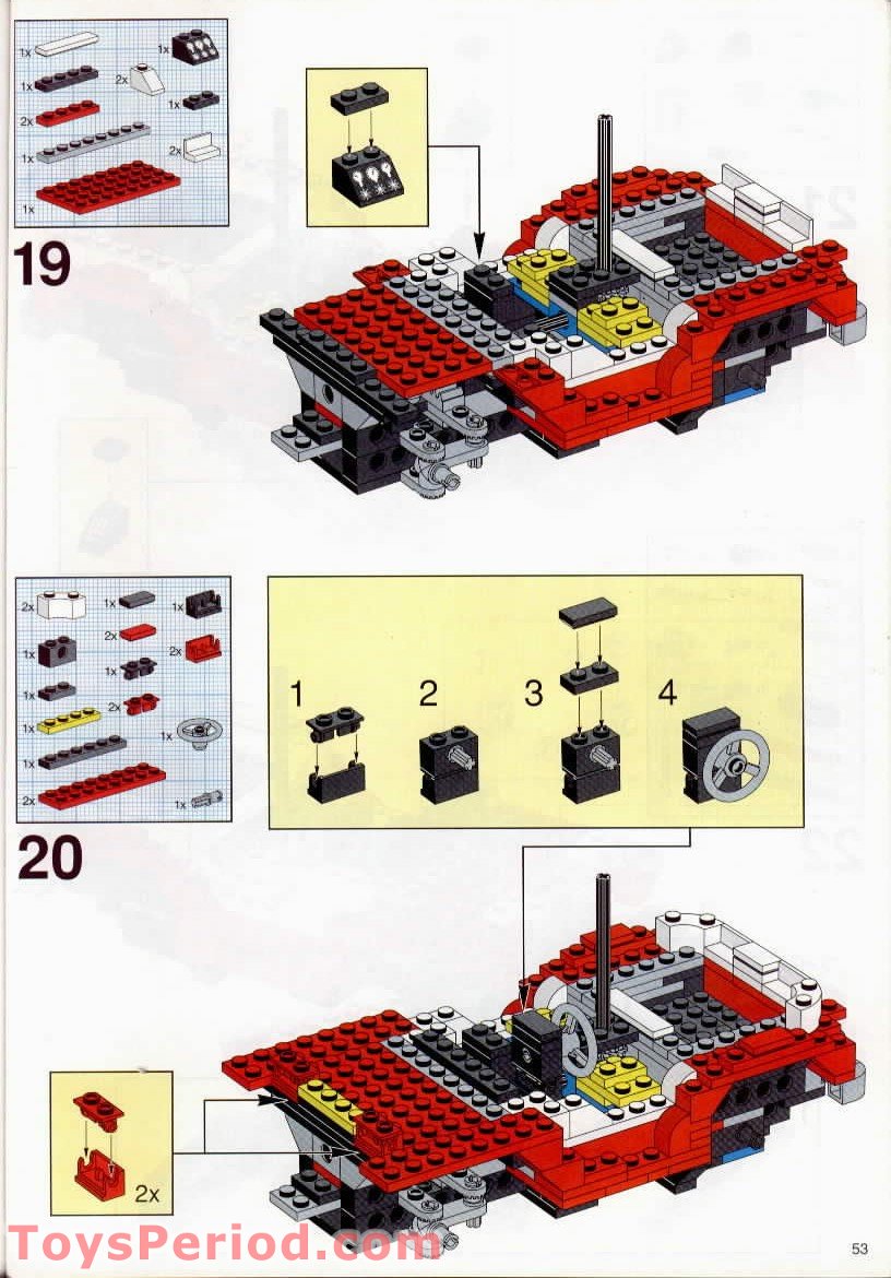 LEGO 5591 Mach II Red Bird Rig Instructions and Parts List