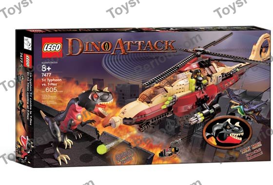 LEGO 7477 T1 Typhoon vs. T-Rex Instructions and Parts List