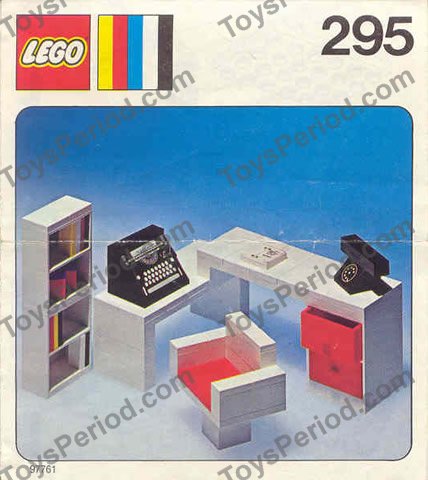 LEGO 295 Secretary's Desk Instructions and Parts List