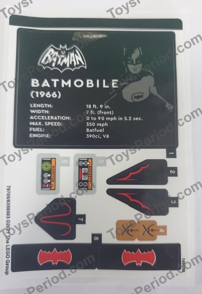 LEGO Sets with Part 76188stk01 Sticker Sheet for Set 76188 - (79705/ ...