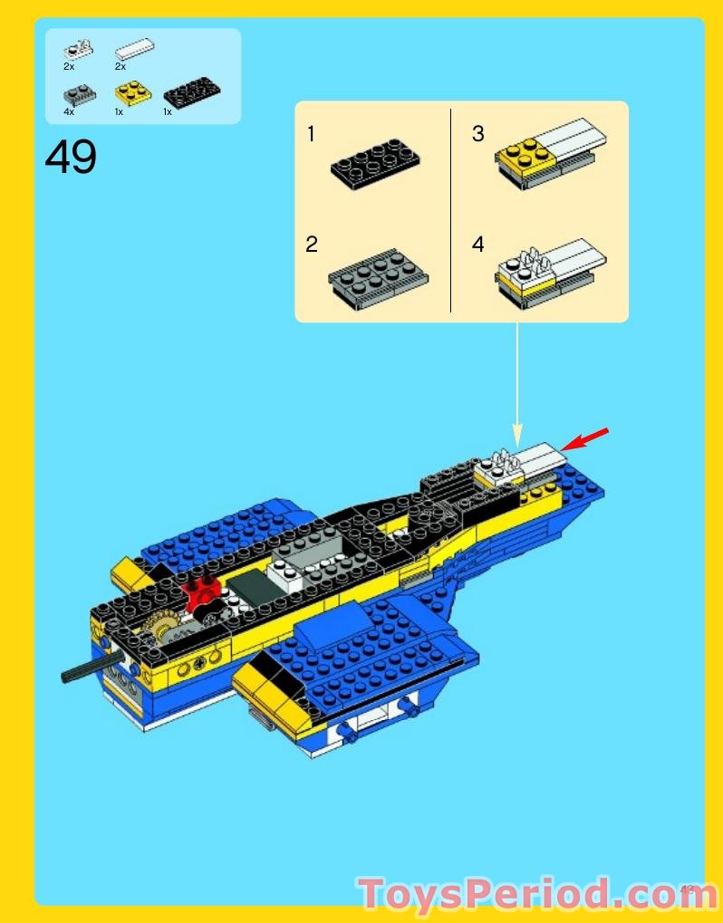 LEGO 31011 Aviation Adventures Instructions and Parts List