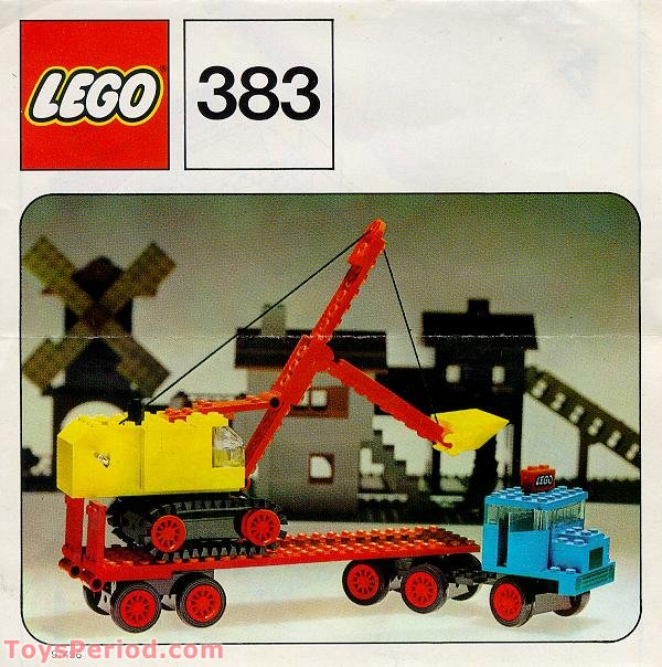 LEGO 383-1 Truck with Excavator Instructions and Parts List