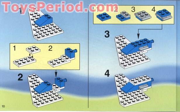 LEGO 1818 Airline Promotional Set, Starliner Instructions and Parts List