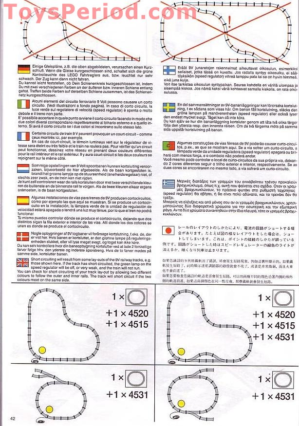 LEGO 10001 Metroliner Instructions and Parts List