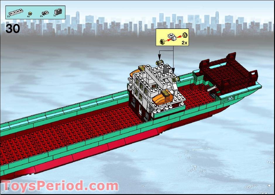 LEGO 10152-1 Maersk Sealand Container Ship 2004 Edition Instructions ...