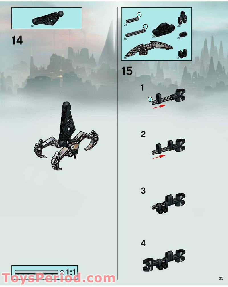 LEGO 10202-2 Ultimate Dume Instructions and Parts List