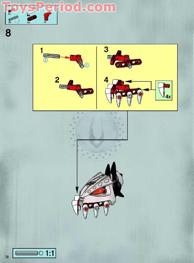 LEGO 10204 Vezon and Kardas Instructions and Parts List