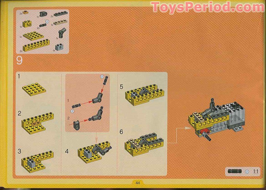 LEGO 4094 Motor Movers Instructions and Parts List