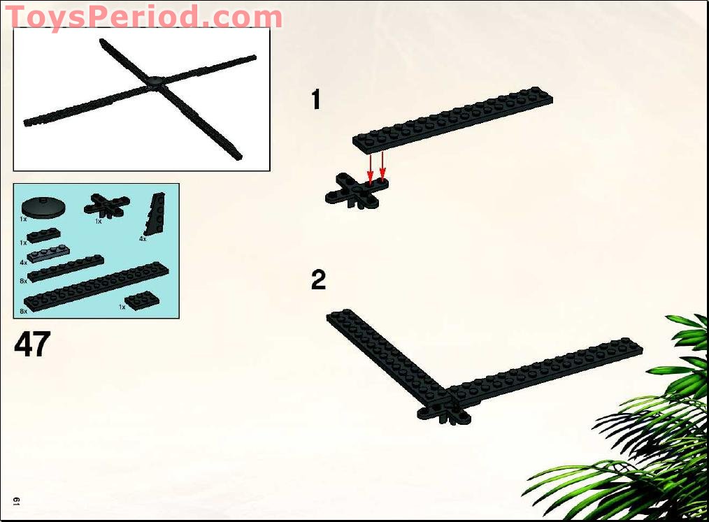 LEGO 7298 Dino Air Tracker Instructions and Parts List