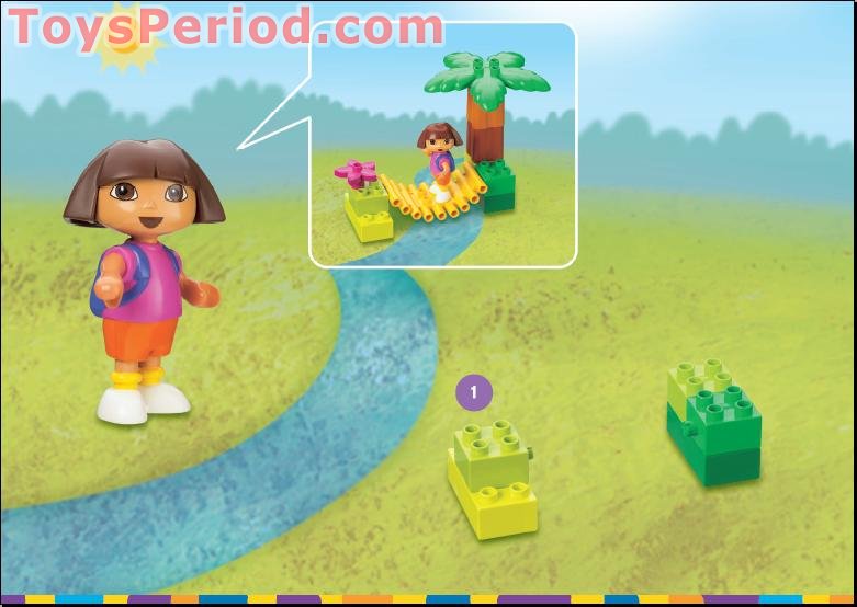 LEGO 7333 Dora and Diego's Animal Adventure Instructions and Parts List