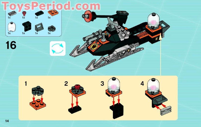 LEGO 8631 Mission 1: Jetpack Pursuit Instructions and Parts List