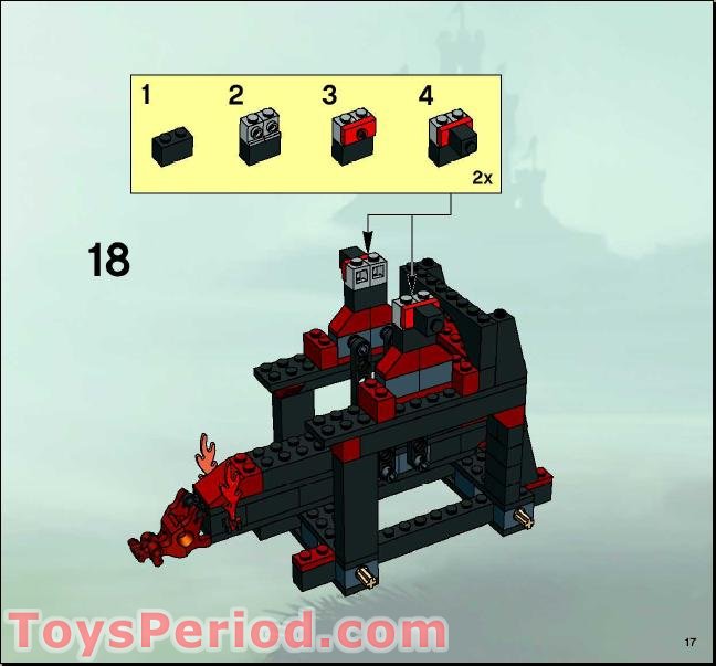 LEGO 8800 Vladek's Siege Engine Instructions and Parts List