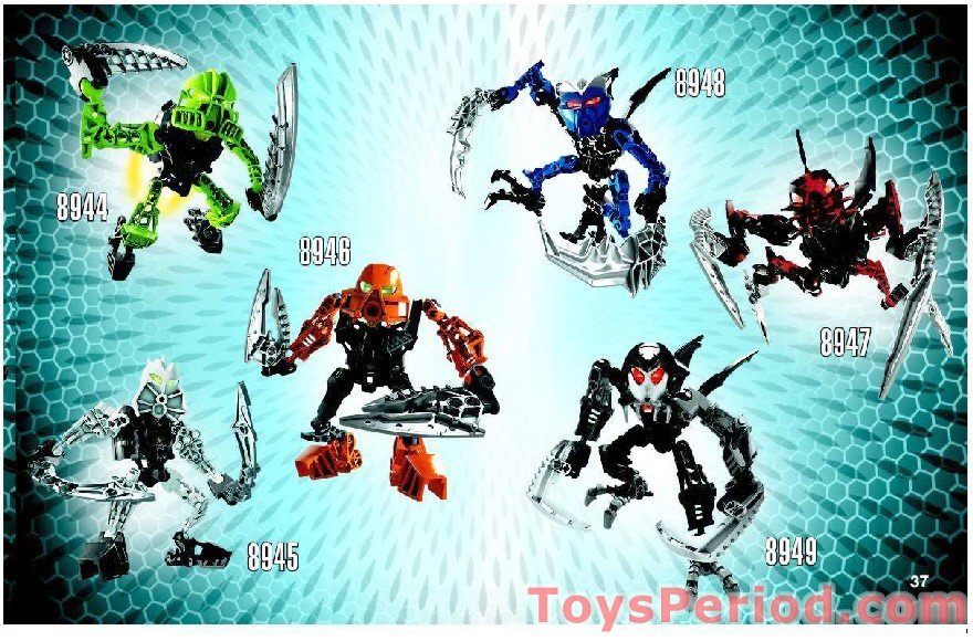 LEGO 8952 Mutran and Vican Instructions and Parts List