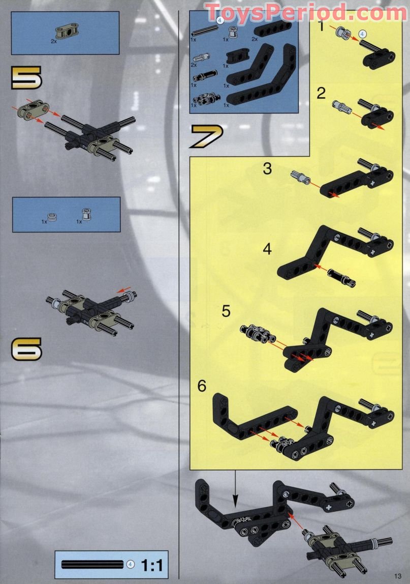 LEGO 8010 Darth Vader Instructions and Parts List
