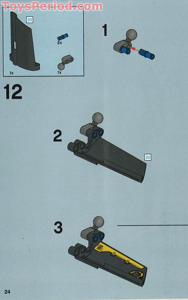 LEGO 8105 Iron Condor Instructions and Parts List