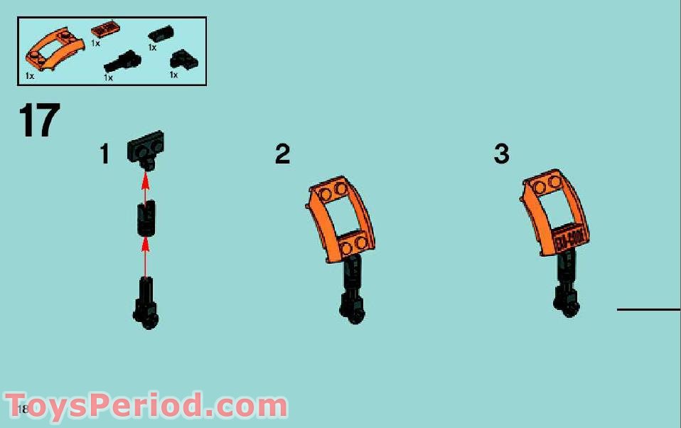 LEGO 8101 Claw Crusher Instructions and Parts List