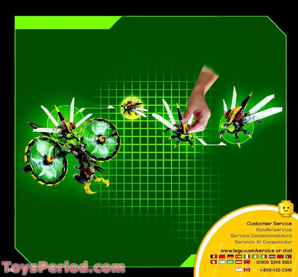 LEGO 8117 Storm Lasher Instructions and Parts List