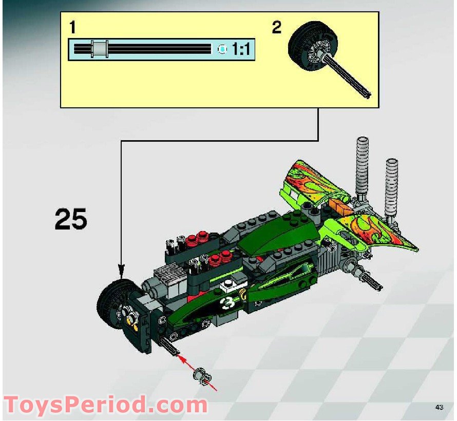 LEGO 8141 Off Road Power Instructions and Parts List