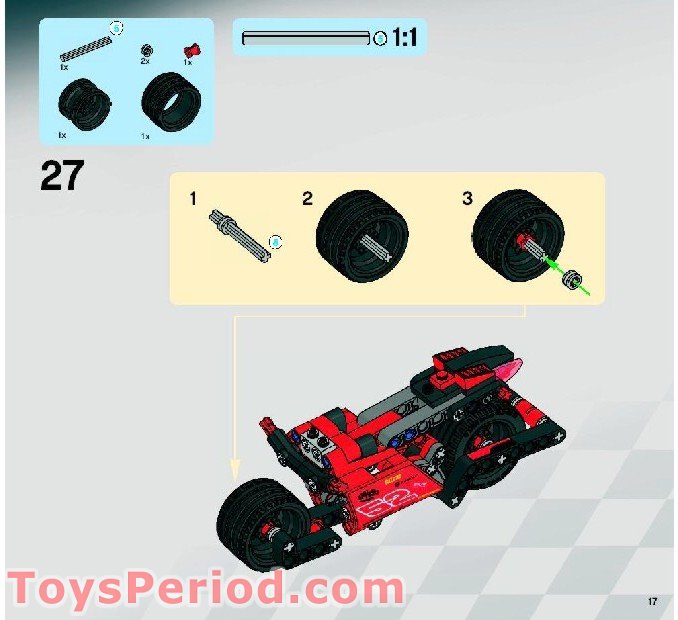 LEGO 8167 Jump Riders Instructions and Parts List