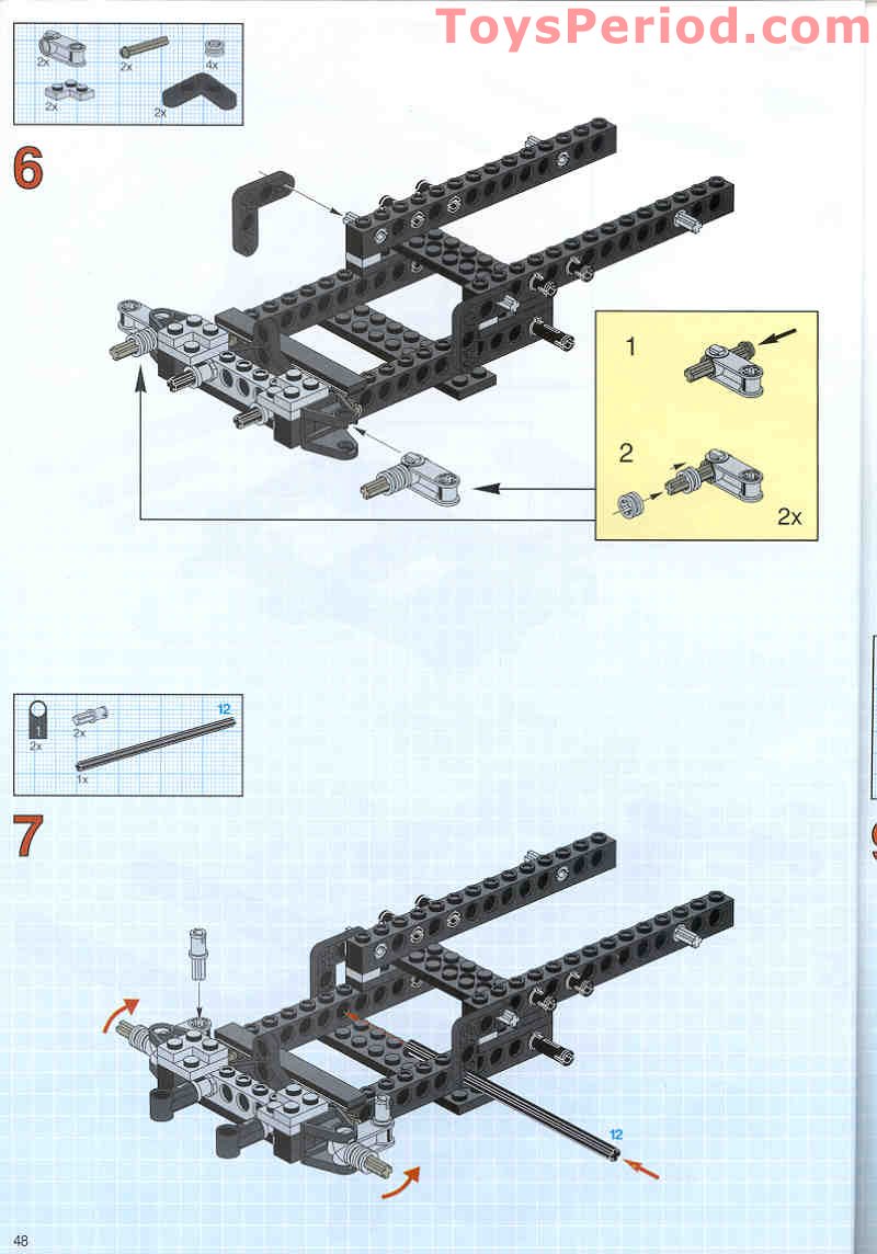 LEGO 8428 Turbo Command Instructions and Parts List