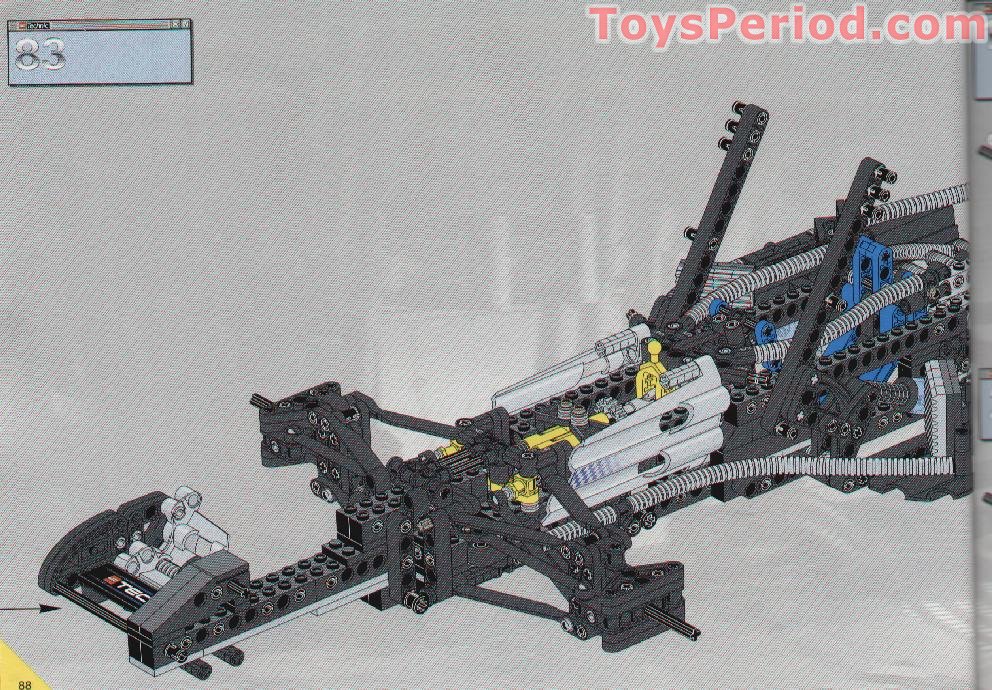 LEGO 8458 Silver Champion Racer Instructions and Parts List