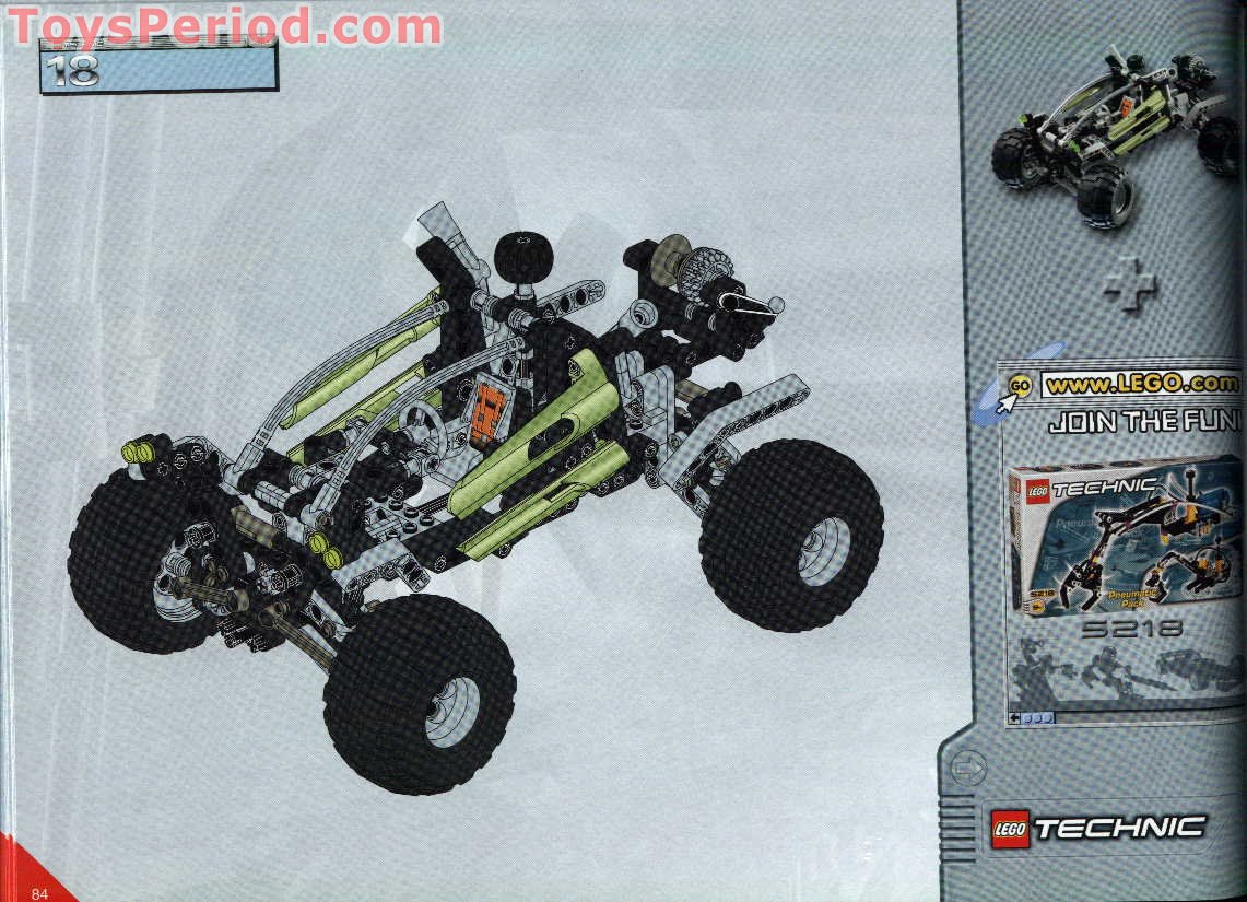 LEGO 8465 Extreme Off-Roader Instructions and Parts List