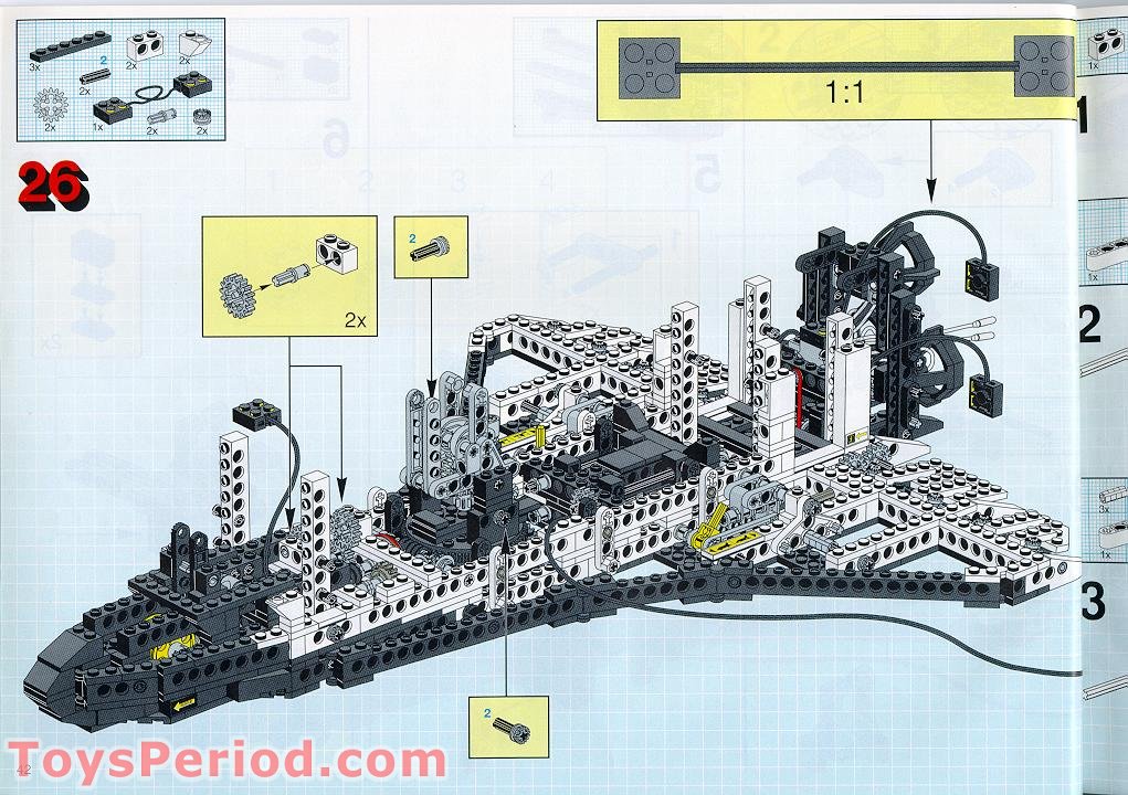 LEGO 8480 Space Shuttle Instructions and Parts List