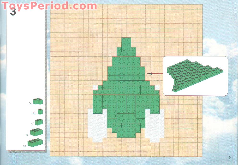 LEGO 3724 LEGO Dragon Instructions and Parts List