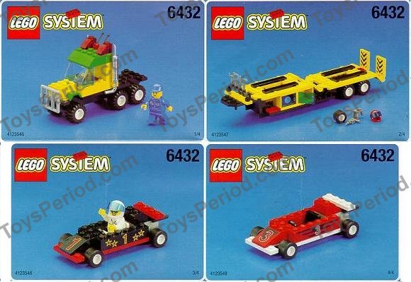 LEGO 6432 Speedway Transport Instructions and Parts List
