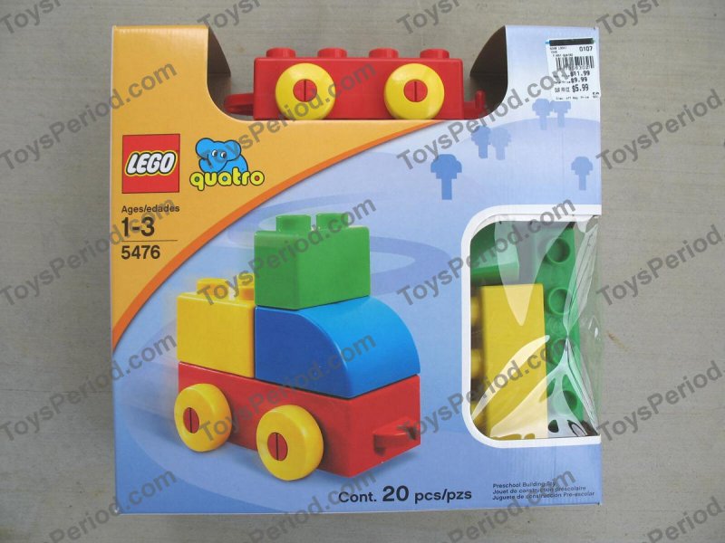LEGO 5476 My First LEGO Quatro Set Parts List