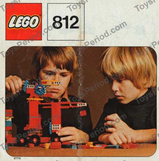 LEGO 812-1 Gear Supplementary Set Instructions and Parts List