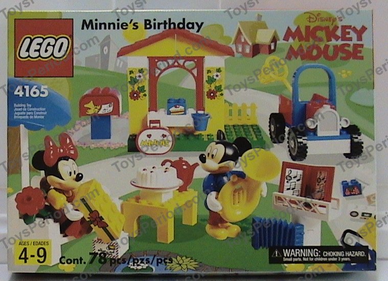 LEGO 4165 Minnie's Birthday Party Instructions and Parts List