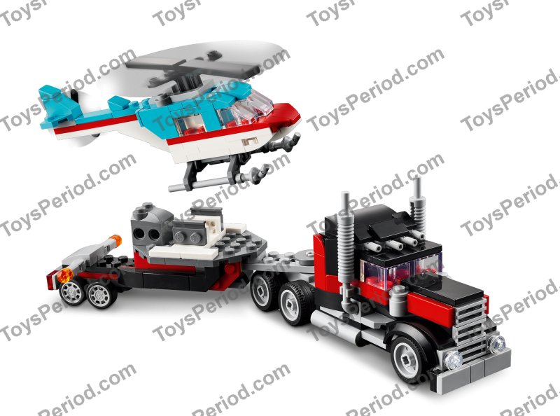 LEGO 31146 Flatbed Truck with Helicopter Set Parts List