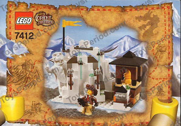 LEGO 7412 Yeti's Hideout Instructions and Parts List