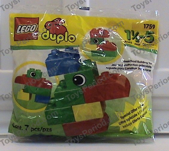 LEGO 1759 Blockbuster Video Promotional Set, Play Pak Parts List