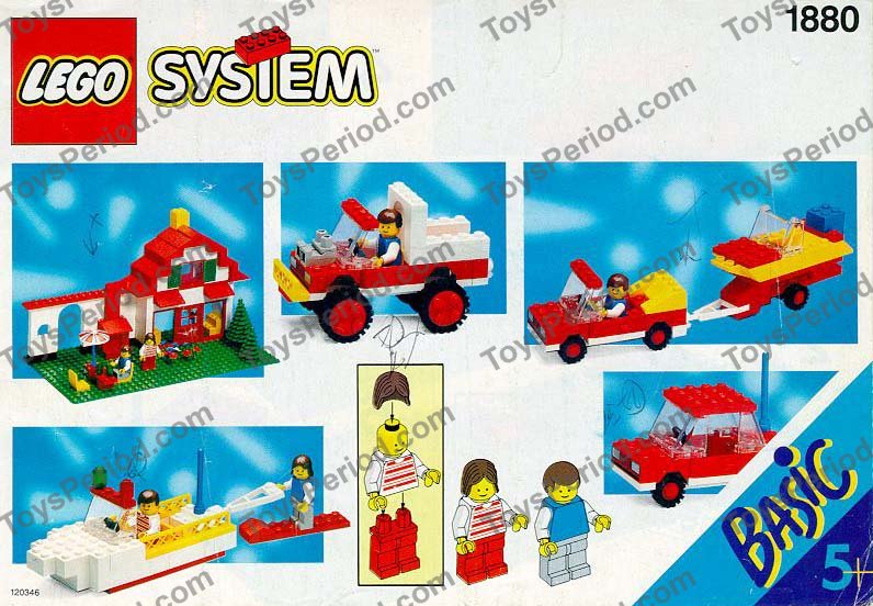 LEGO 1880 XL Bucket Instructions and Parts List