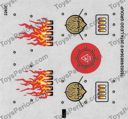 LEGO Sets with Part 70147stk01 Sticker Sheet for Set 70147 - Sheet 1 ...