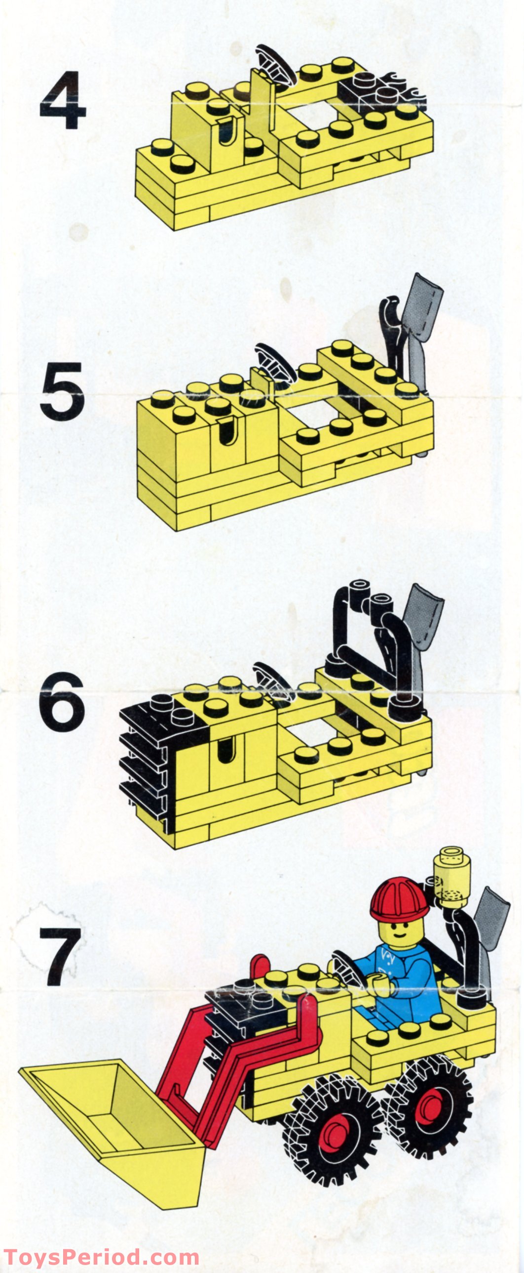 LEGO 6630 Bucket Loader Instructions and Parts List