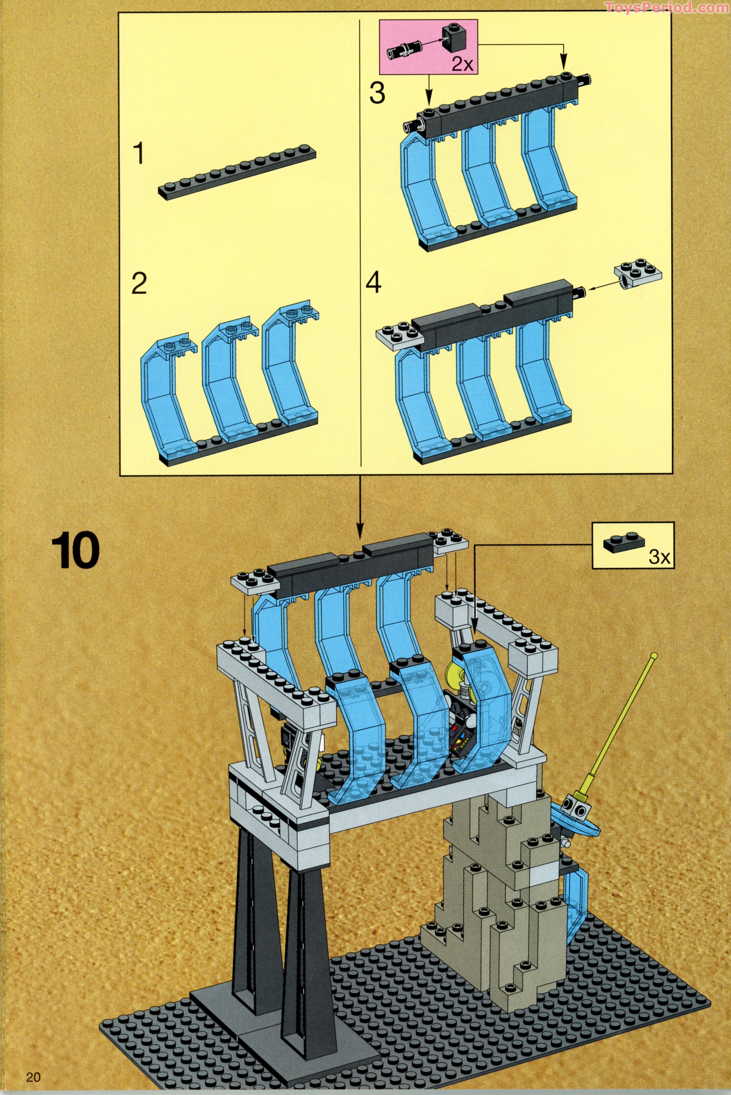 LEGO 6991 Monorail Transport Base Instructions and Parts List
