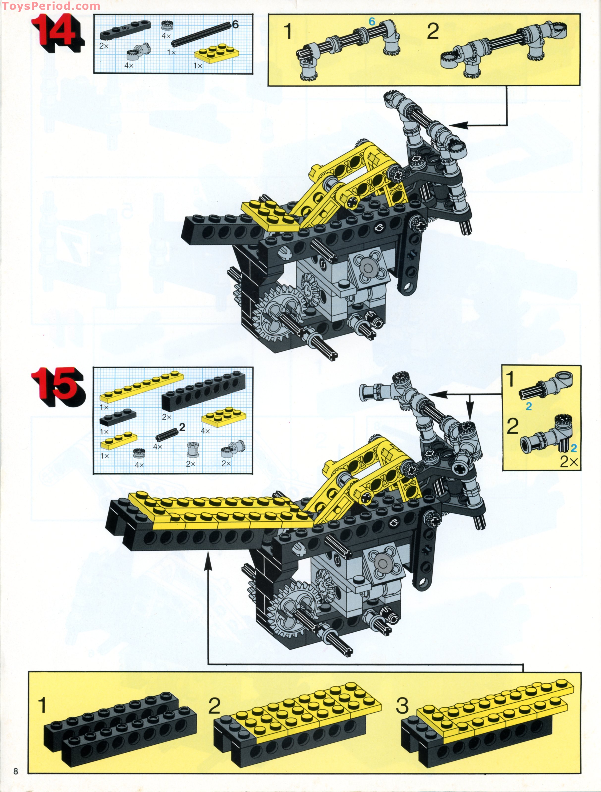 LEGO 8838 Shock Cycle Instructions and Parts List