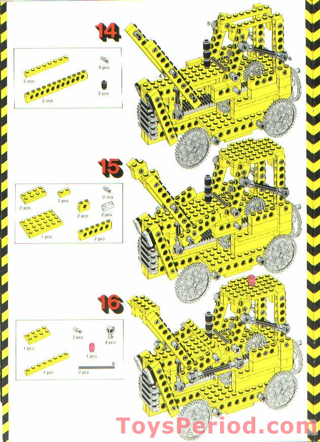 LEGO 951-1 Bulldozer Instructions and Parts List