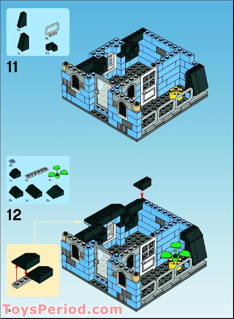 LEGO 10190 Market Street Instructions and Parts List