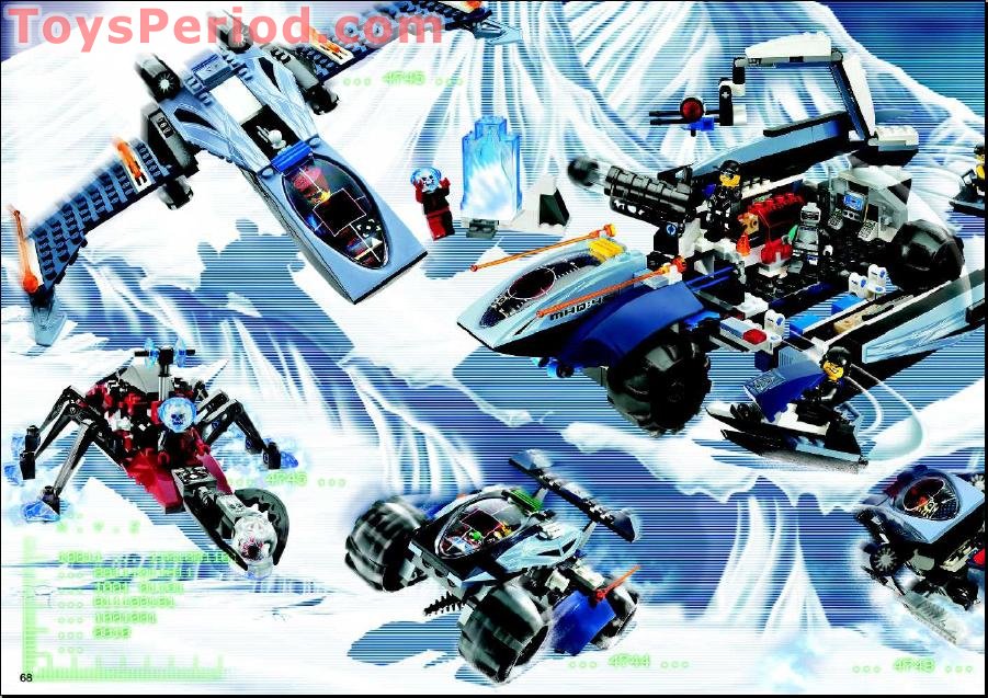 LEGO 4748 Ogel's Mountain Fortress Instructions and Parts List