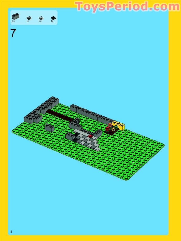 LEGO 4996 Beach House Instructions and Parts List