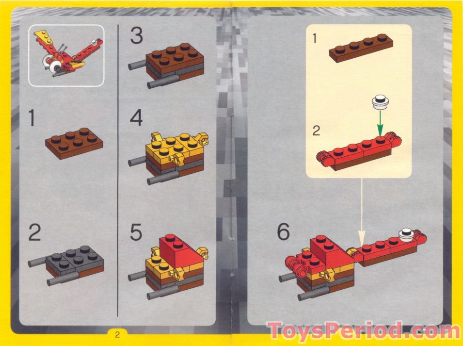 LEGO 4349-1 Wild Pod Instructions and Parts List