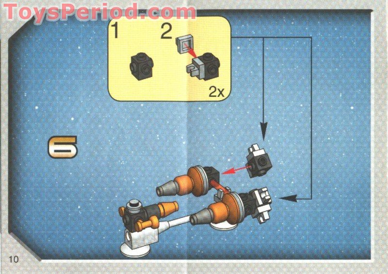 LEGO 4485 Mini Sebulba's Podracer and Anakin's Podracer Instructions ...