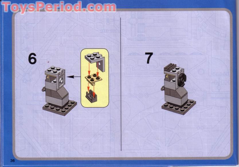 LEGO 4500-1 Rebel Snowspeeder (Redesign), Blue Box Instructions and ...